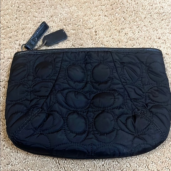 Coach | Bags | Coach Black Quilted Small Makeup Bag | Poshmark